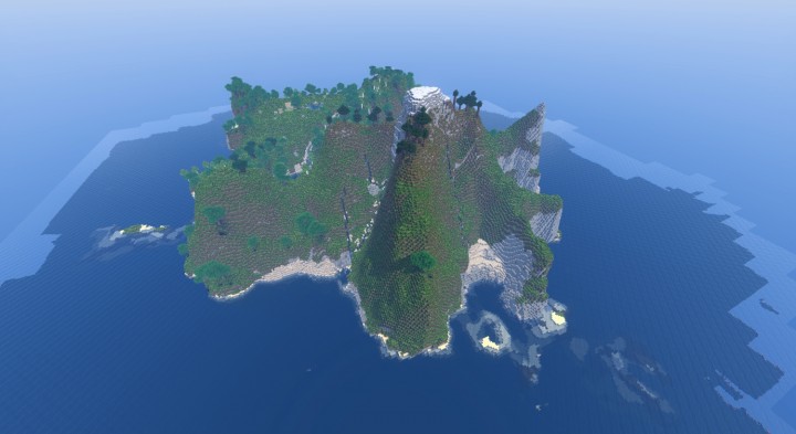 Plug and play Large island Minecraft Map