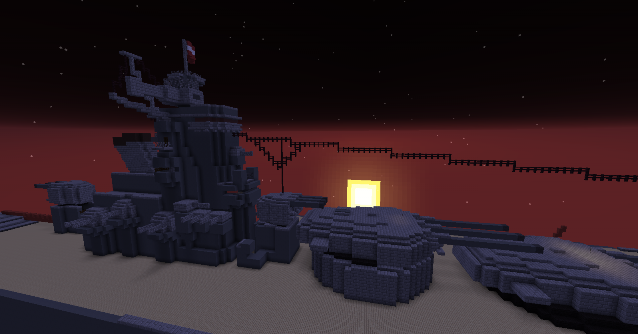 Japanese Battleship Musashi Minecraft Map