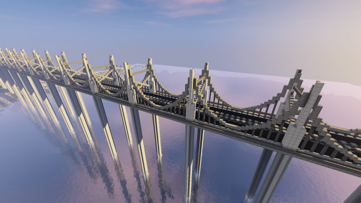 Structure: Infinite bridge Minecraft Map
