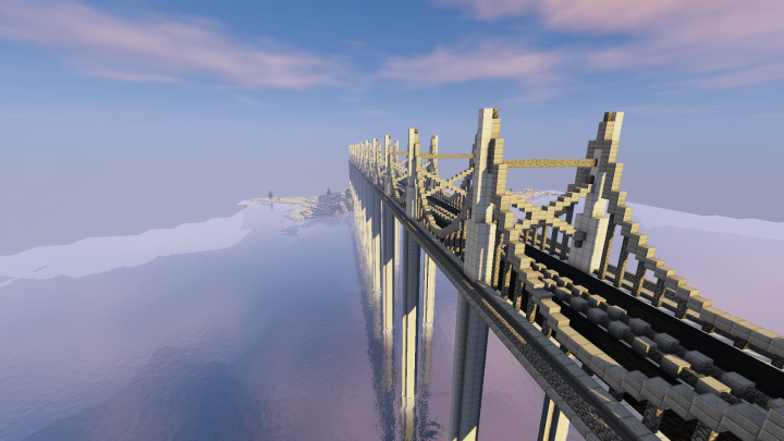 Structure: Infinite bridge Minecraft Map