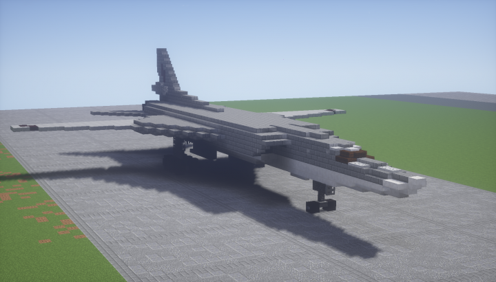 Tu-22M3M Troika | NATO: Backfire-C | Scale: 1,5:1 Minecraft Map