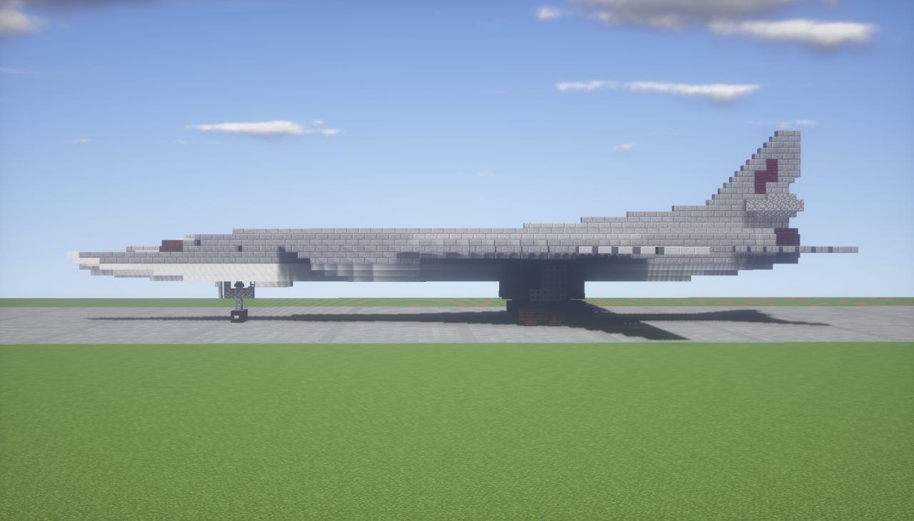 Tu-22M3M Troika | NATO: Backfire-C | Scale: 1,5:1 Minecraft Map