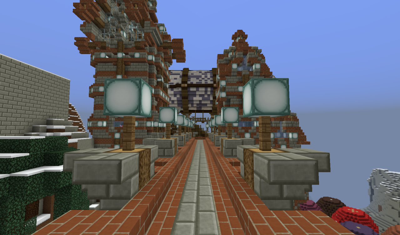 Modern Steampunk Spawn Minecraft Map