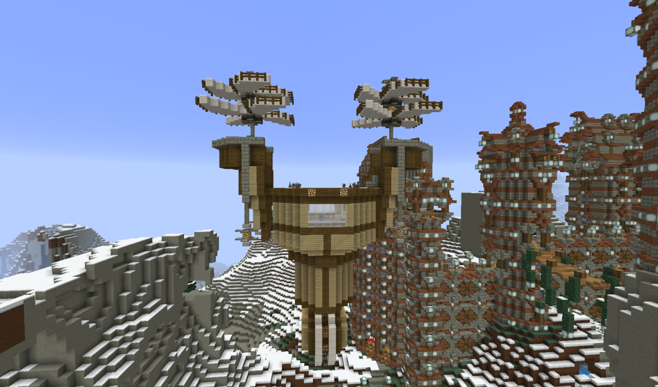 Modern Steampunk Spawn Minecraft Map