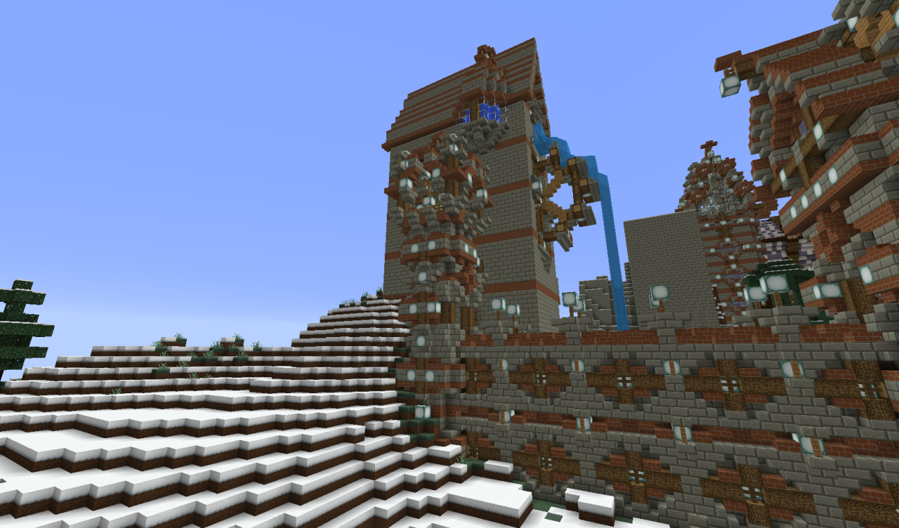 Modern Steampunk Spawn Minecraft Map