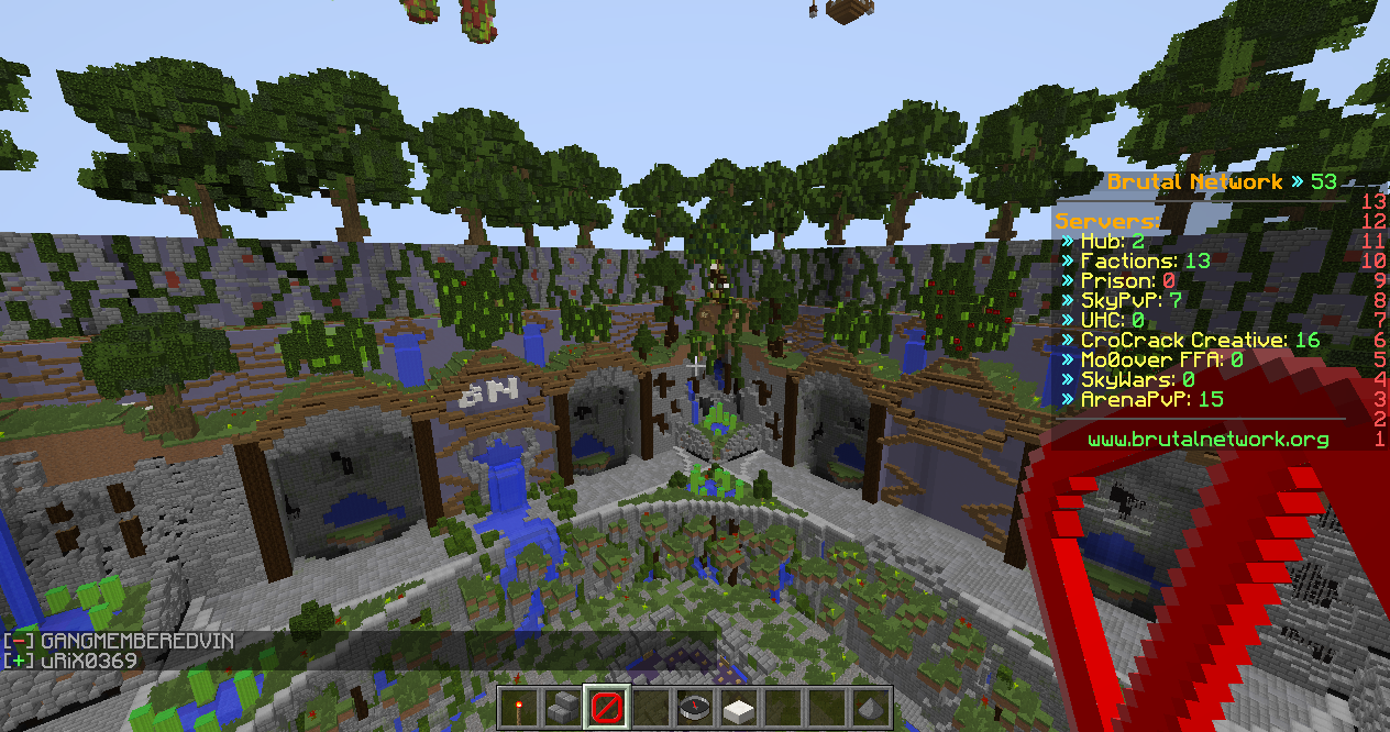 Hub Spawn,Skypvp,Factions.... Minecraft Map