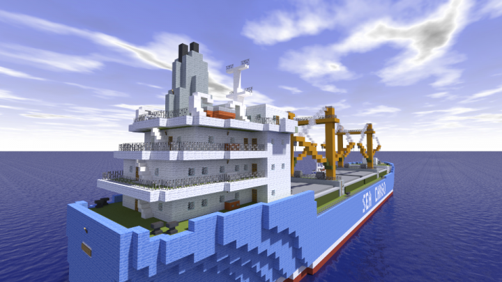 MV Sea Cargo - General Cargo Ship [Full Interior] Minecraft Map