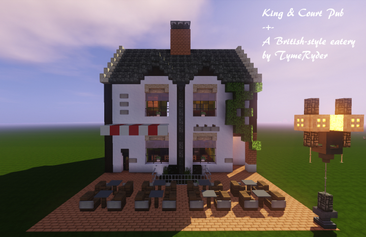 King & Court Pub - British eatery by TymeRyder Minecraft Map