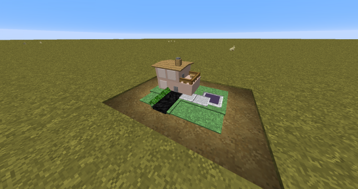 Miniature Mansion In One Command! 1.11.2 Minecraft Map