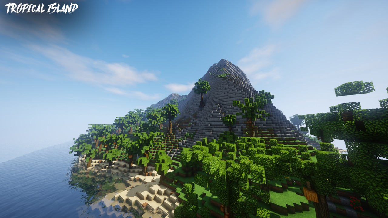 Tropical Island Terraforming Minecraft Map