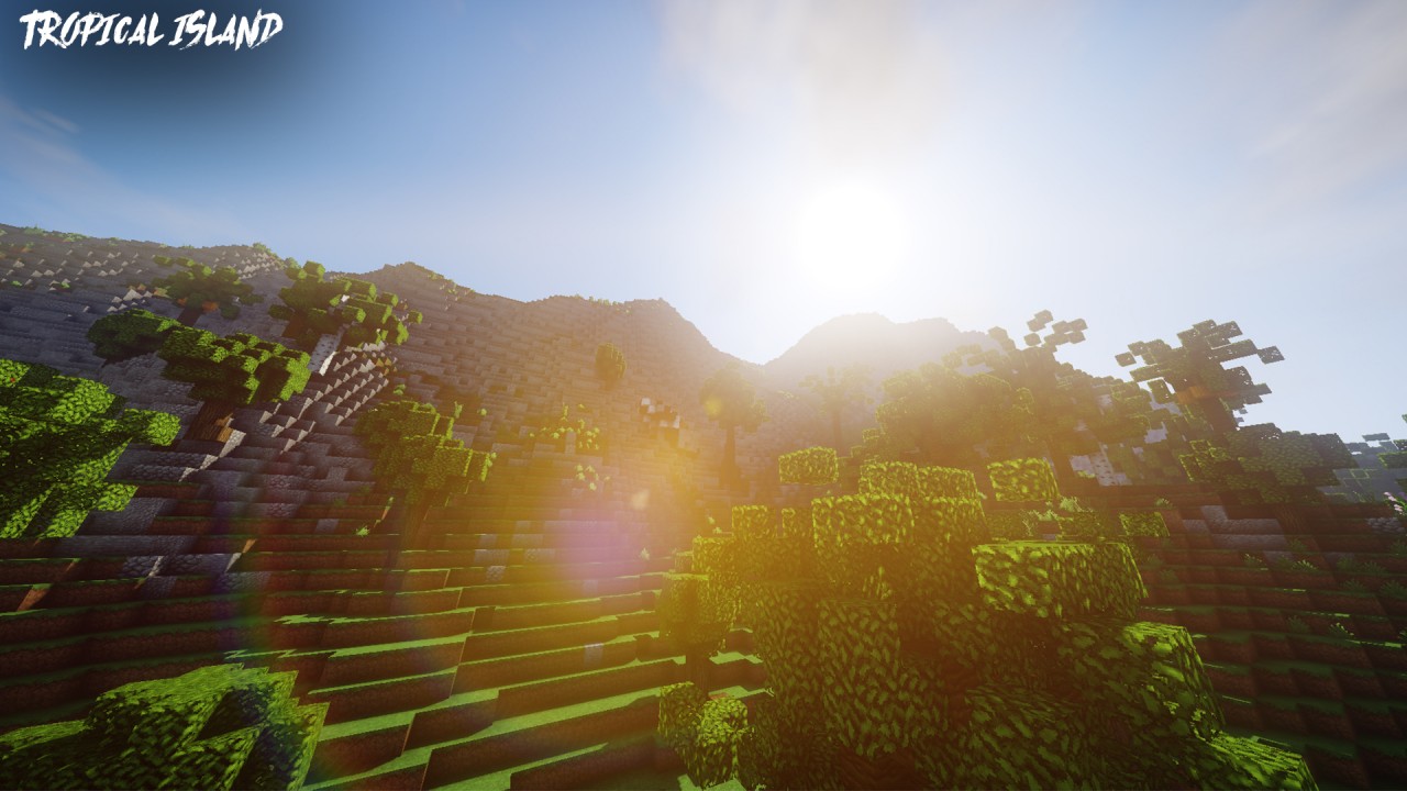 Tropical Island Terraforming Minecraft Map