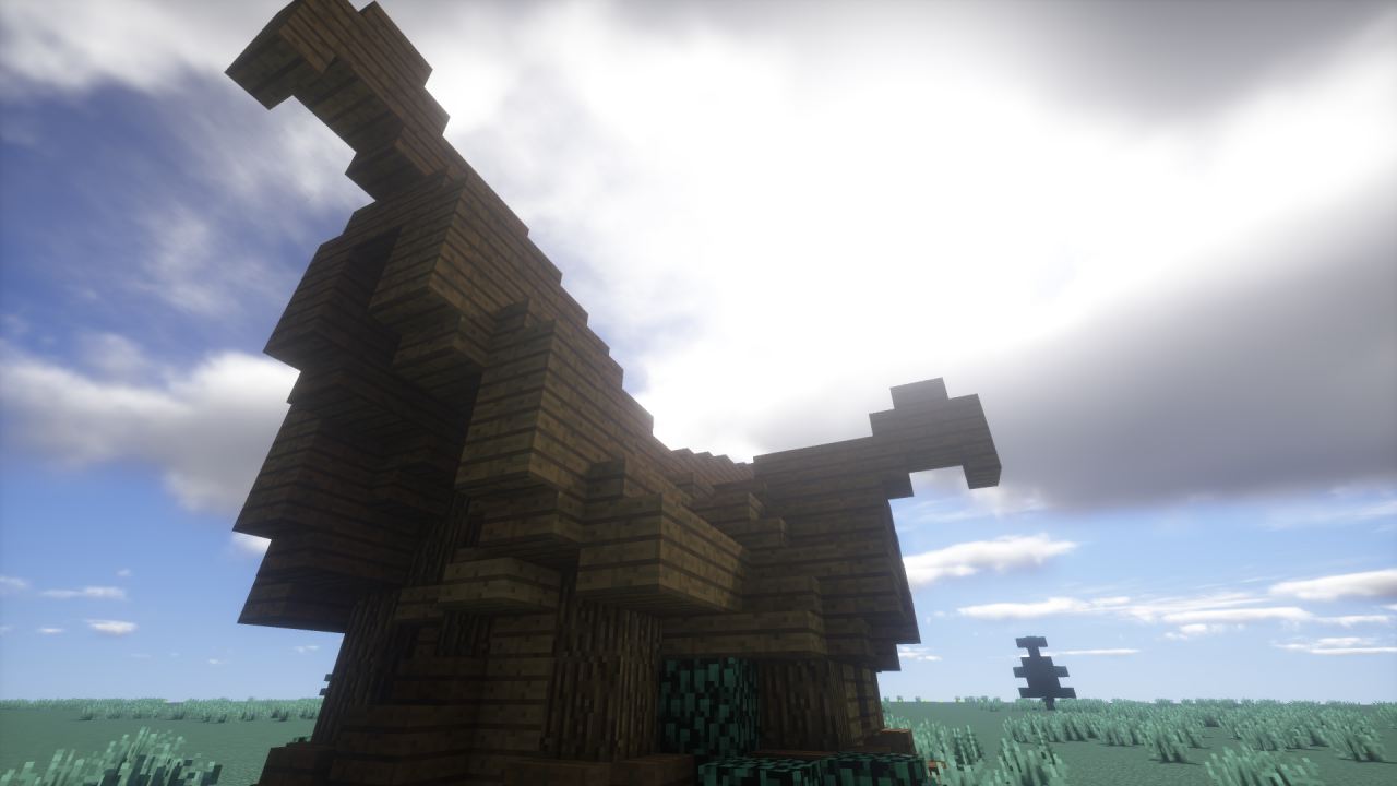 Wood Elf House + DOWNLOAD Minecraft Map
