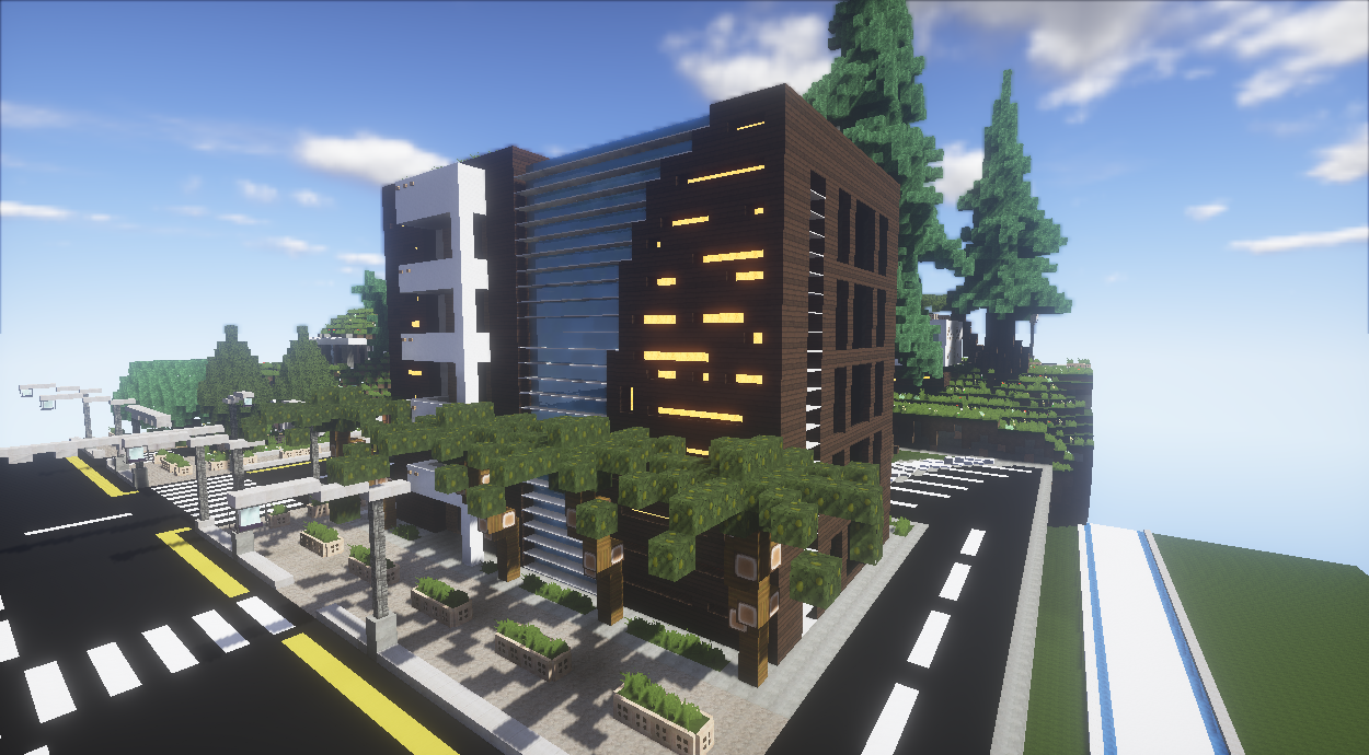 Modern | Small Hotel - 4 floors Minecraft Map