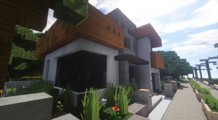 Modern | Wood House Minecraft Map
