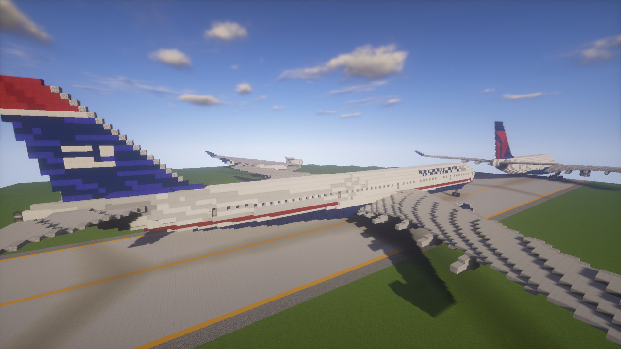U.S. Airways Airbus A330 Minecraft Map