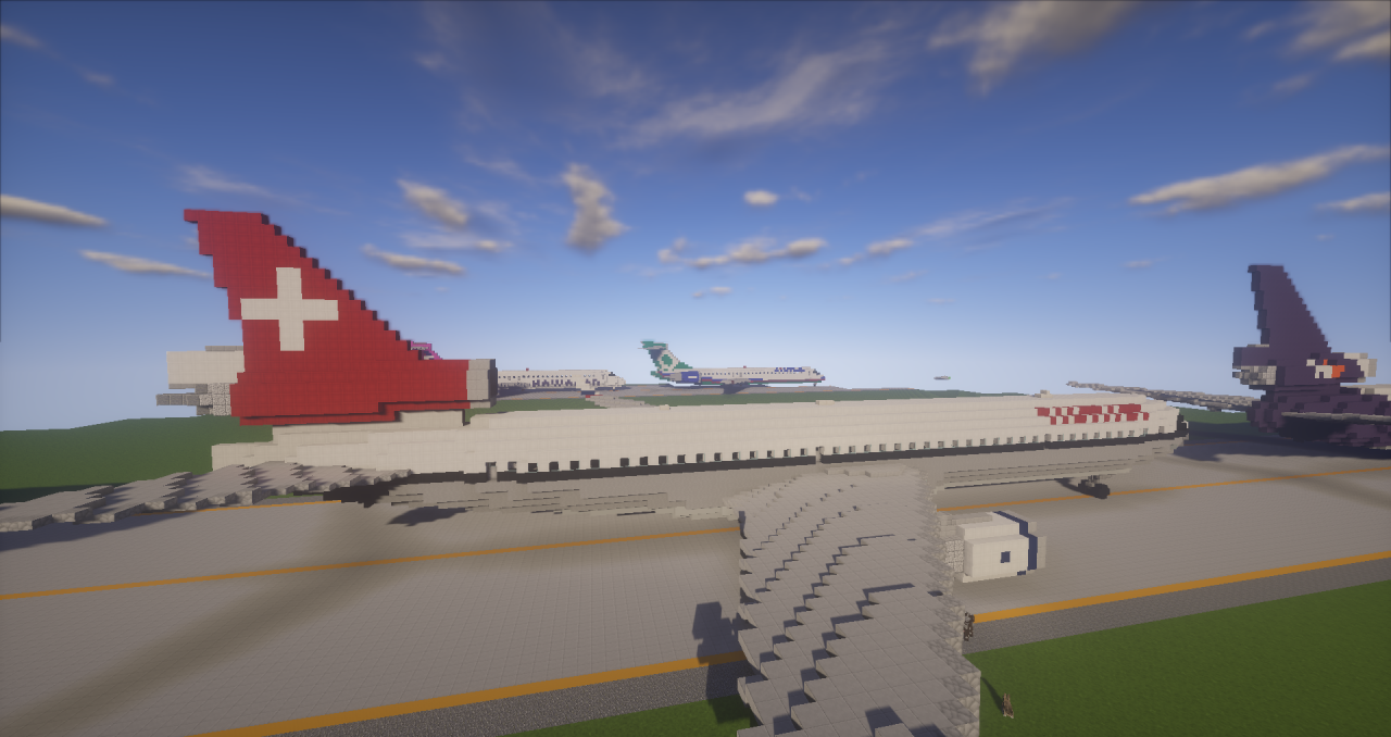 Swissair MD-11 Retro Livery Minecraft Map