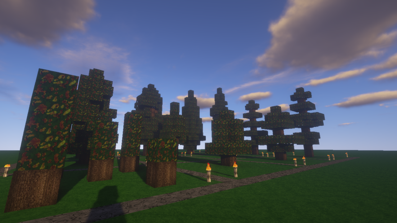 Simple Spruce Tree Design Pack #1 Minecraft Map
