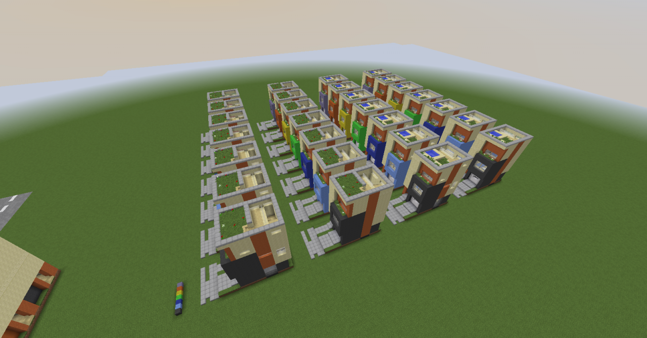 Row house pack 1 (28 variations as schematics!) Minecraft Map