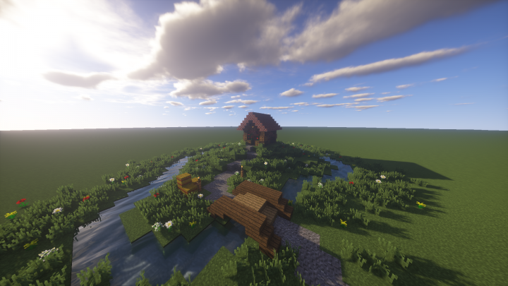Small House On Hill Minecraft Map