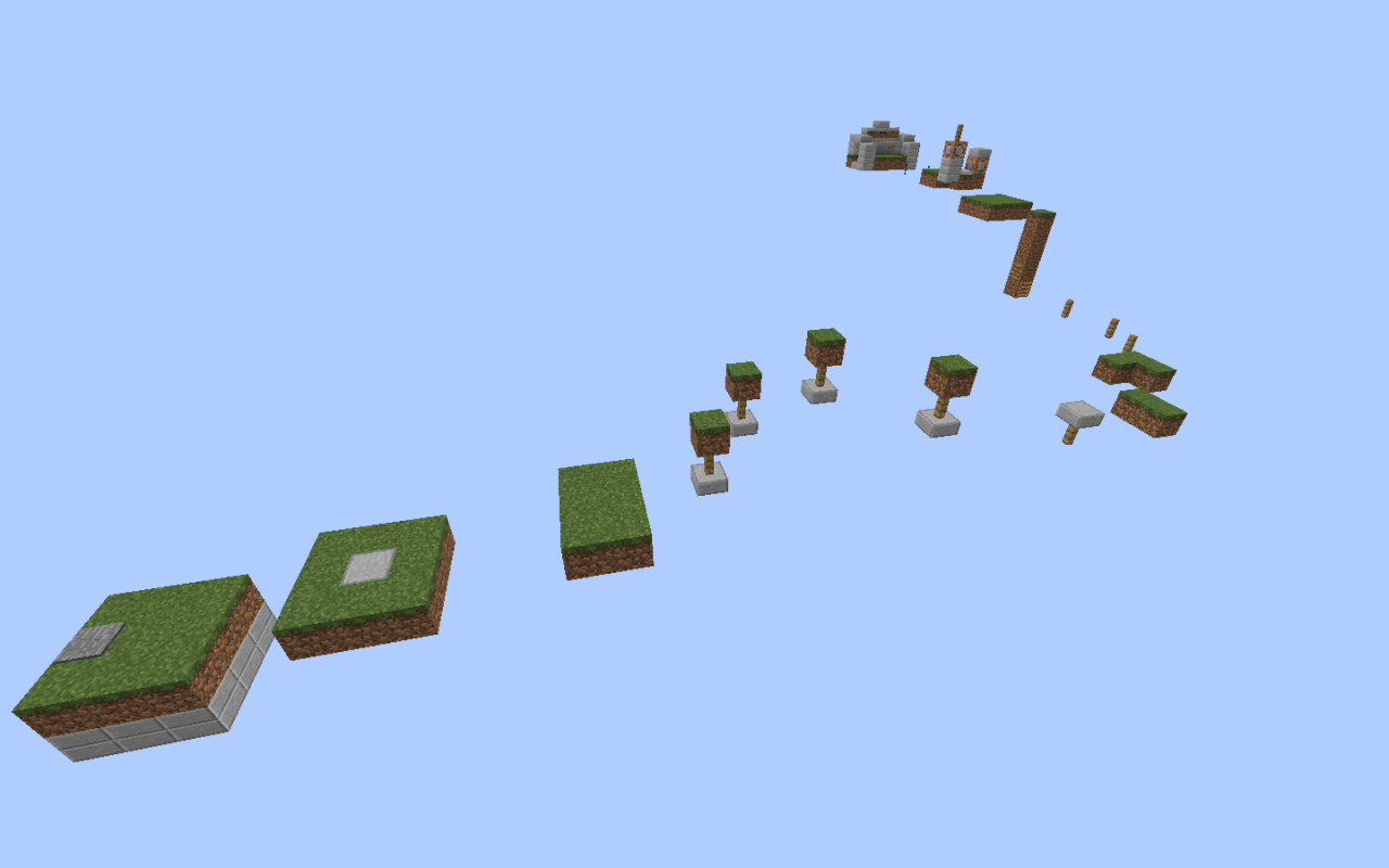 Grass-land Parkour Minecraft Map
