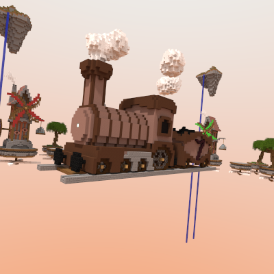 A Steampunk Bed Wars Map Minecraft Map