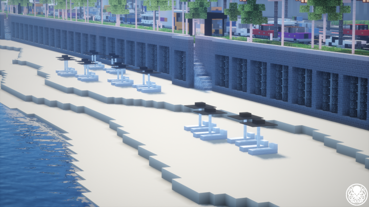 [OLD] Beach Side Development - Contemporary Downtown Minecraft Map