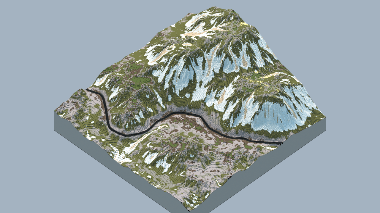 A lost road - 500x500 map Minecraft Map