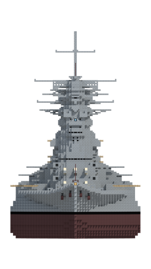 Fictional Japanese Battleship - 和泉 (Izumi) Minecraft Map