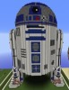 I built R2D2 and BB8 Minecraft Map
