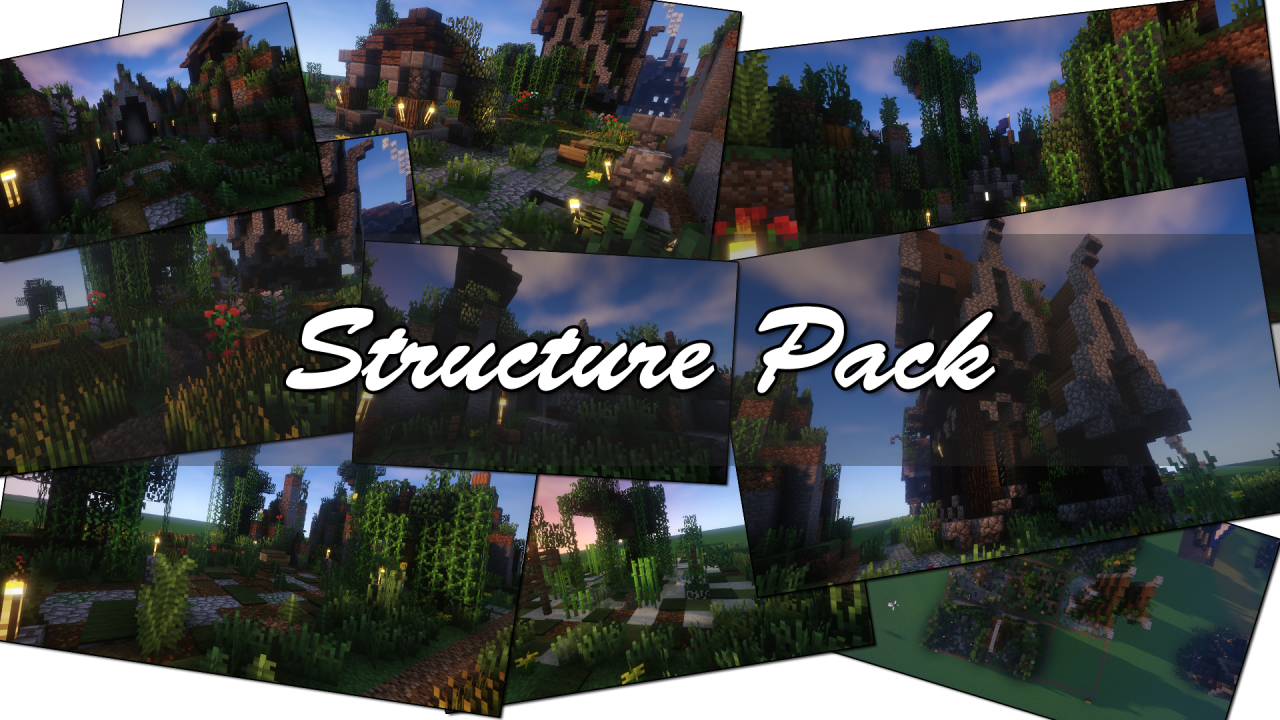 Structure Pack [Landscape, Environment, Houses and more] Minecraft Map