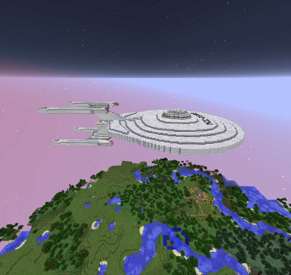 Constellation Class starship Minecraft Map
