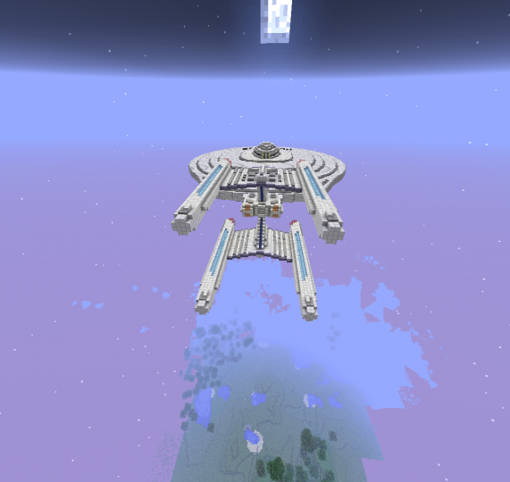 Constellation Class starship Minecraft Map