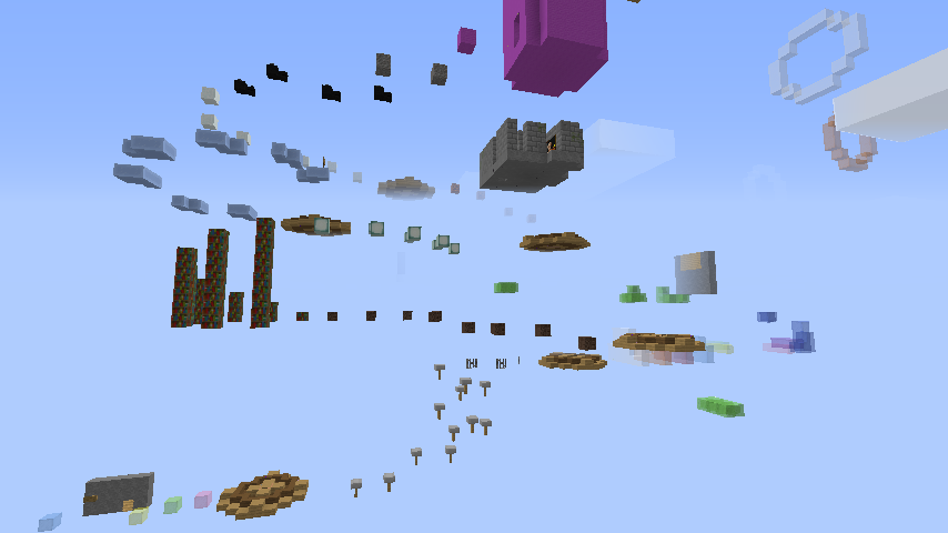 crazy fun parkour Minecraft Map