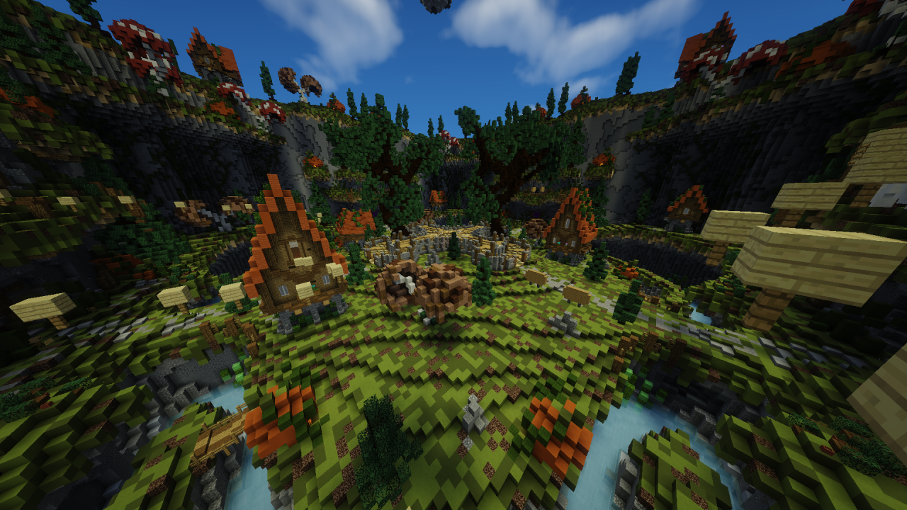 Large Nature Hub Minecraft Map