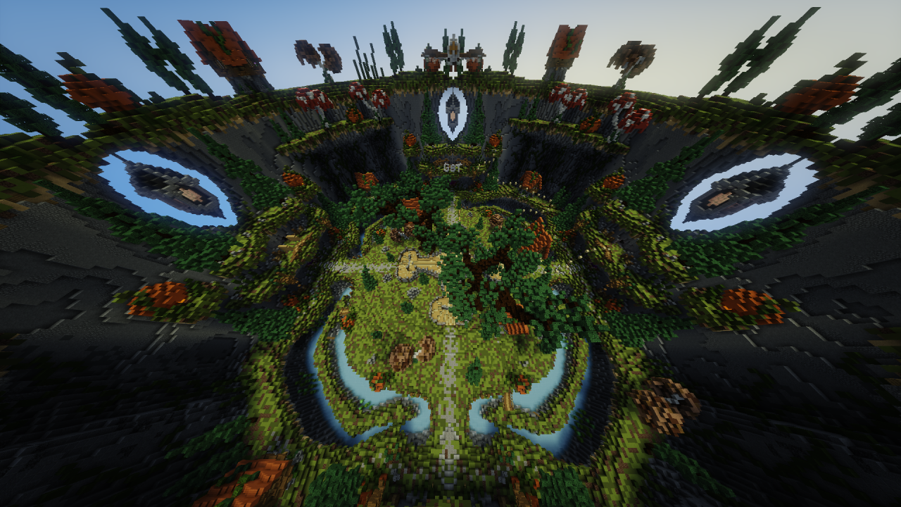 Large Nature Hub Minecraft Map