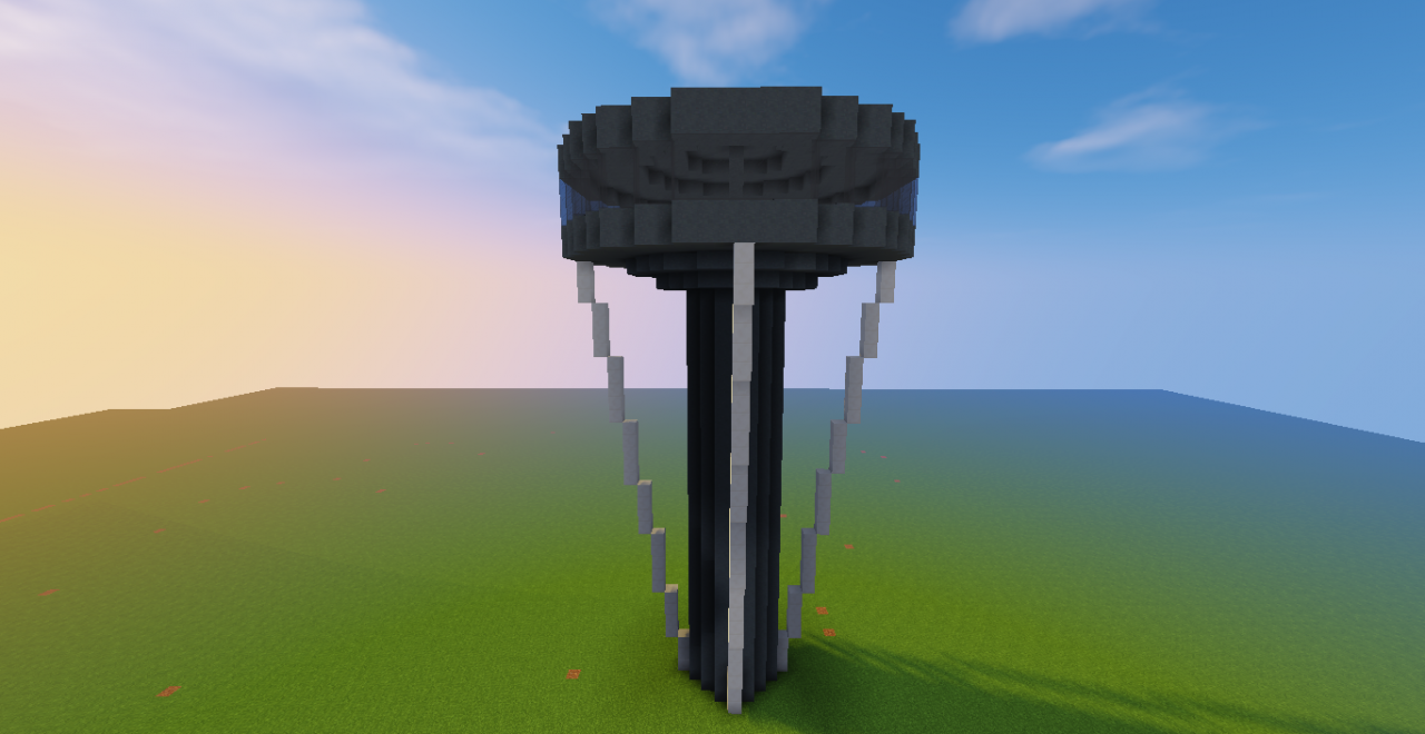 Modern Control Tower - Not Furnished - With Radar Minecraft Map