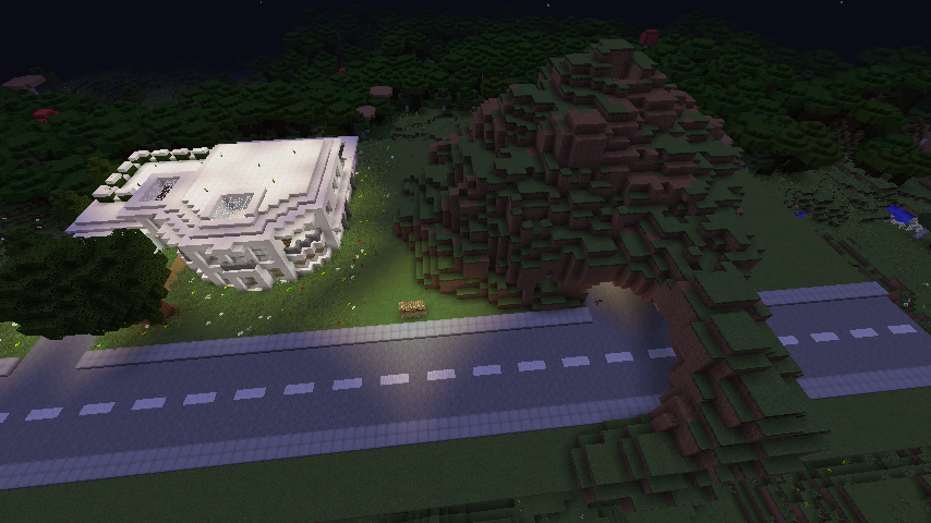 Mansion & underground filming studio Minecraft Map