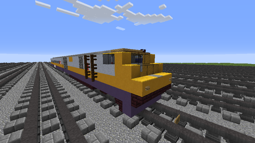 VIA Rail Canada Bombardier LRC Locomotive and Coach Minecraft Map