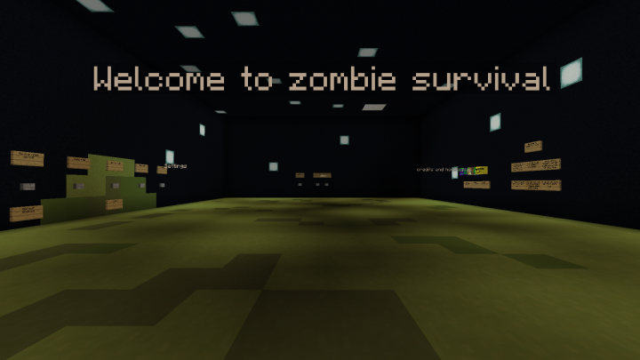 Zombie survival Minecraft Map