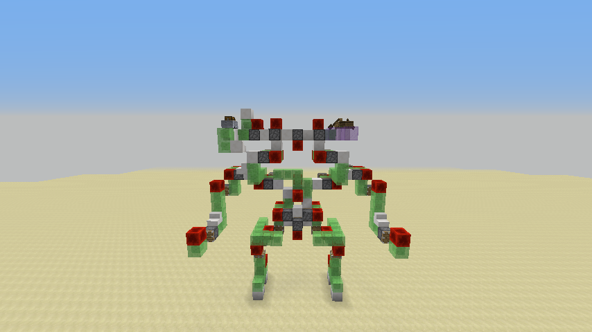 Walking Slime Block Mech WITH STORAGE Minecraft Project