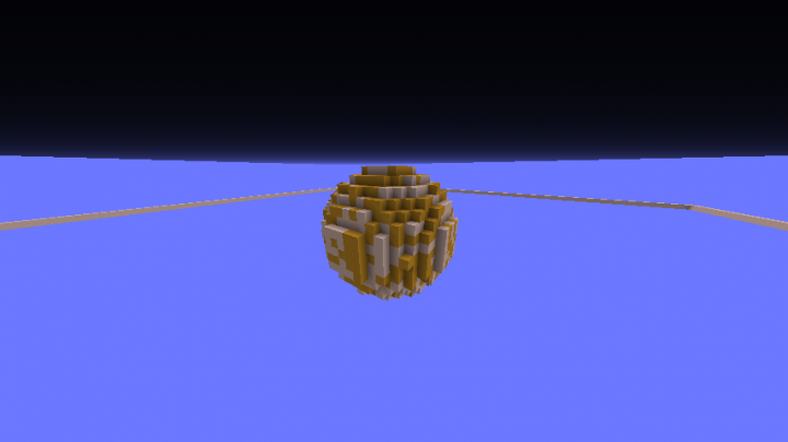 Scale model of the solar system Minecraft Map