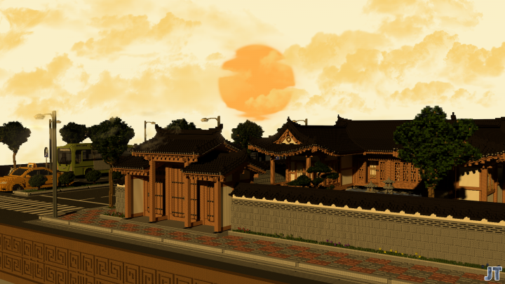 Hanok (Korean-style house) Minecraft Map