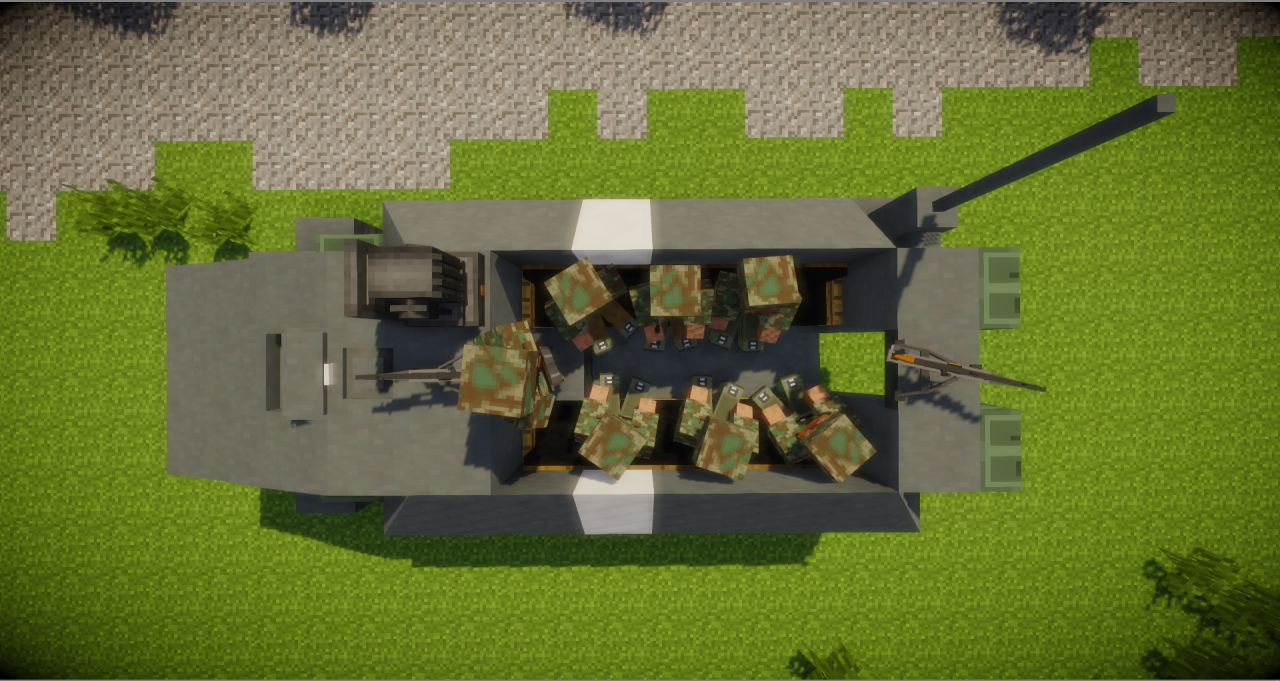 Sd.kfz.253 half-track Minecraft Map