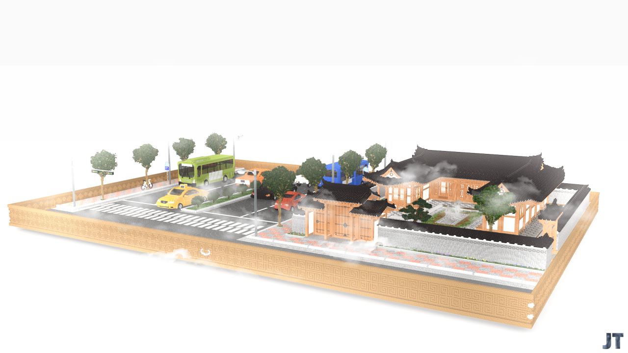 Hanok (Korean-style house) Minecraft Map