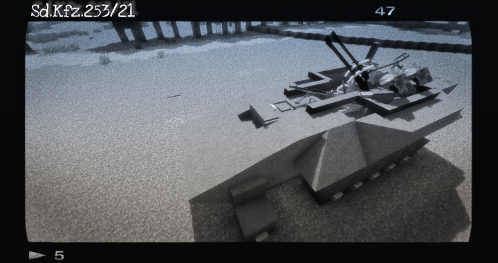 Sd.kfz.253 half-track Minecraft Map