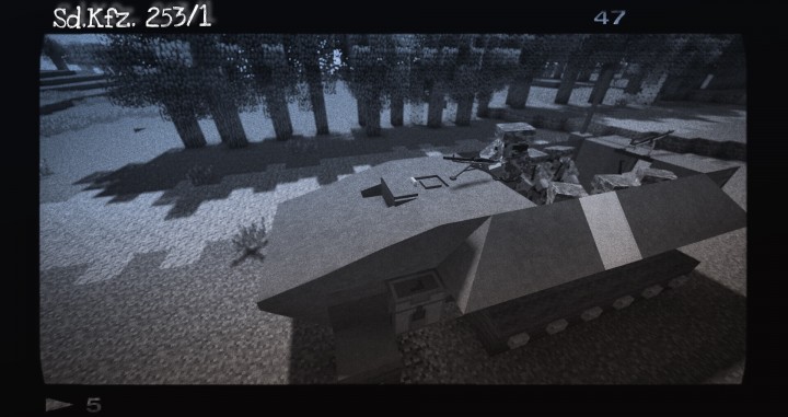 Sd.kfz.253 half-track Minecraft Map