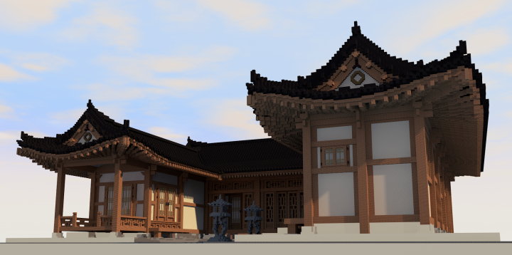 Hanok (Korean-style house) Minecraft Map