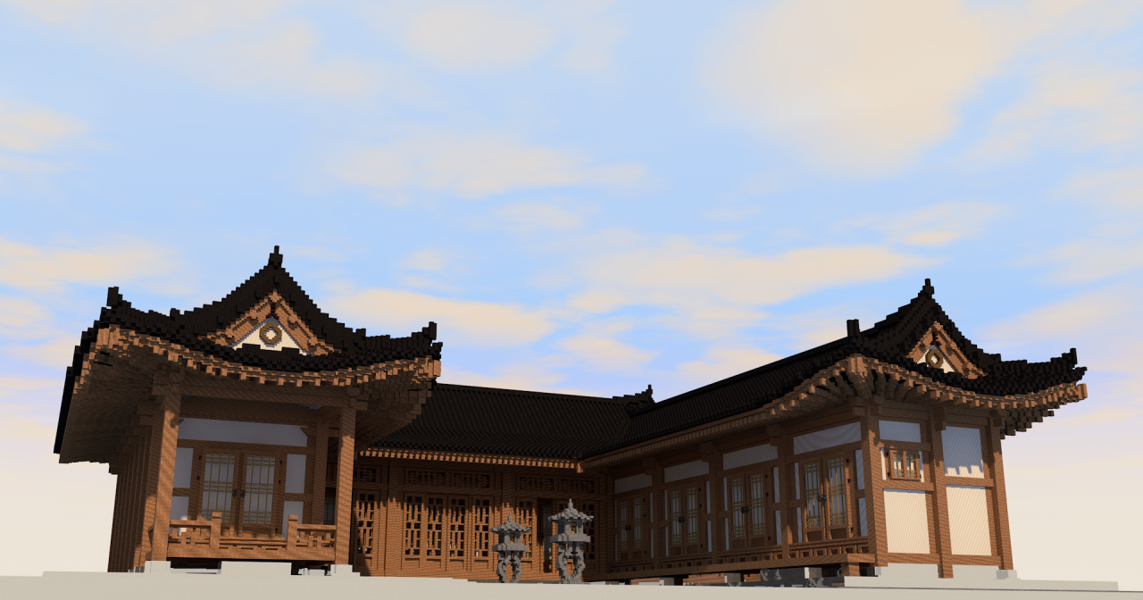 Hanok (Korean-style house) Minecraft Map