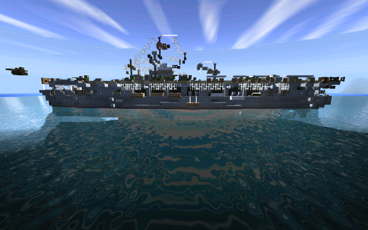 Mini (1:5) Graf Zeppelin-Class Aircraft Carrier Minecraft Map