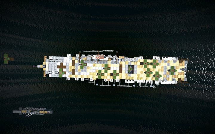 Mini (1:5) Graf Zeppelin-Class Aircraft Carrier Minecraft Map